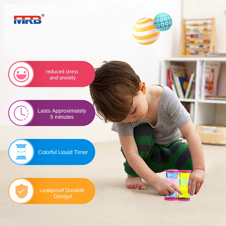 Liquid Motion Bubbler Timer Desk Sensory New ProductsAutistic Children ...