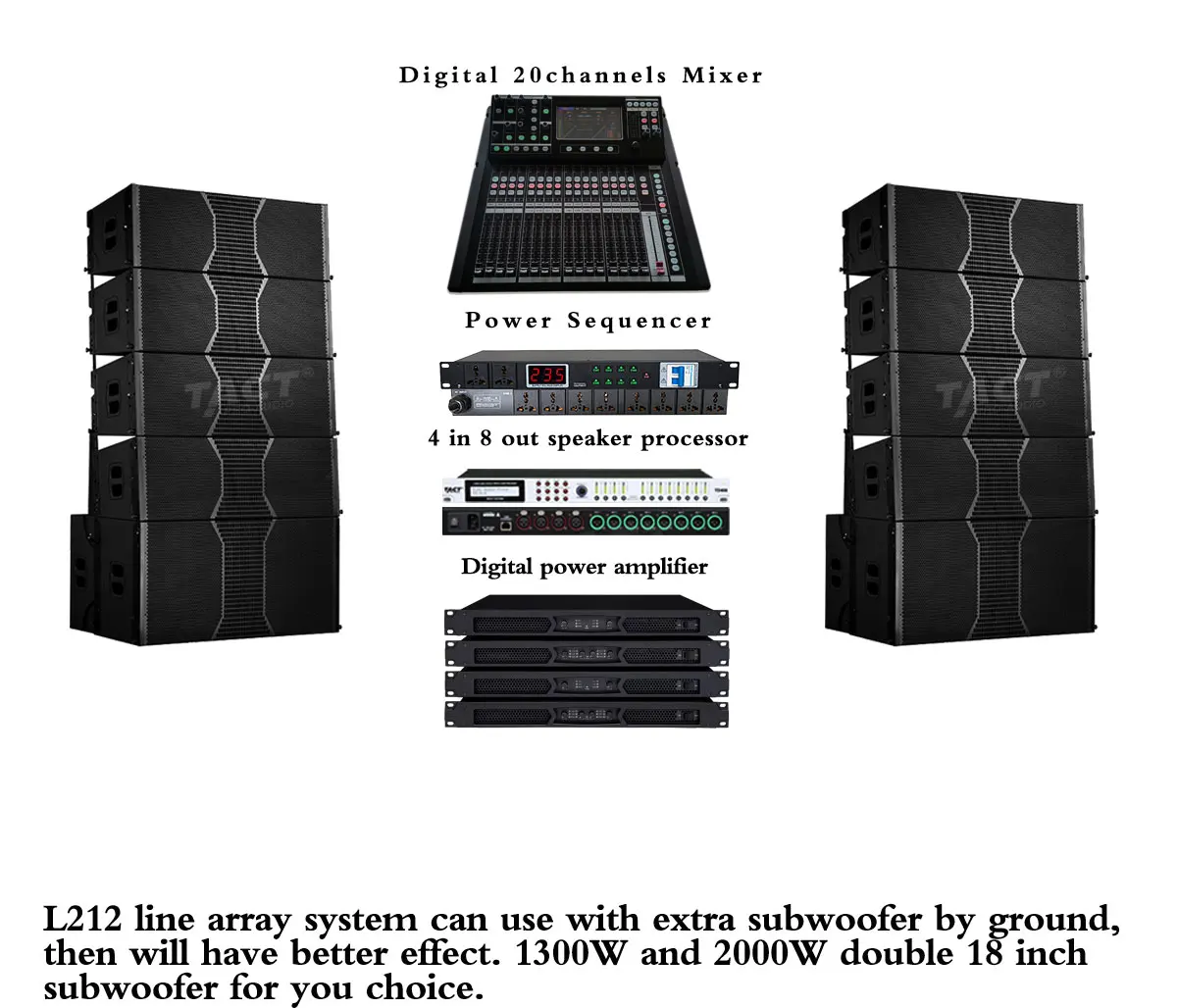 TACT PRO AUDIO Line Array Sound System for Outdoor Performance