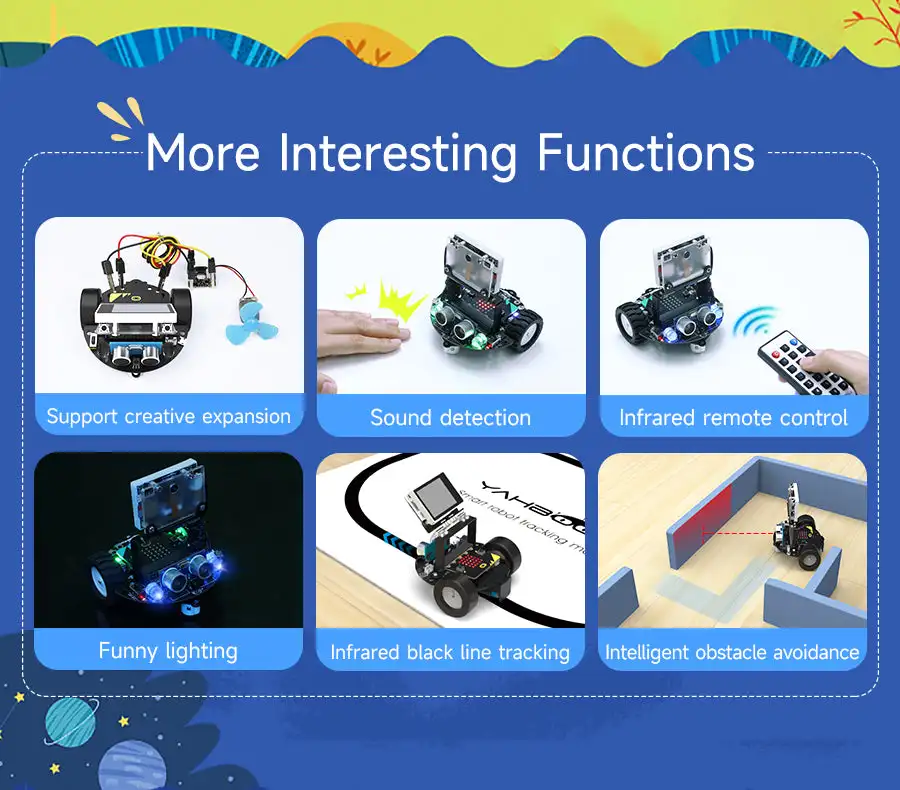 Tiny:bit Pro AI Visual Robot Car Kit for Micro:bit V2 V1