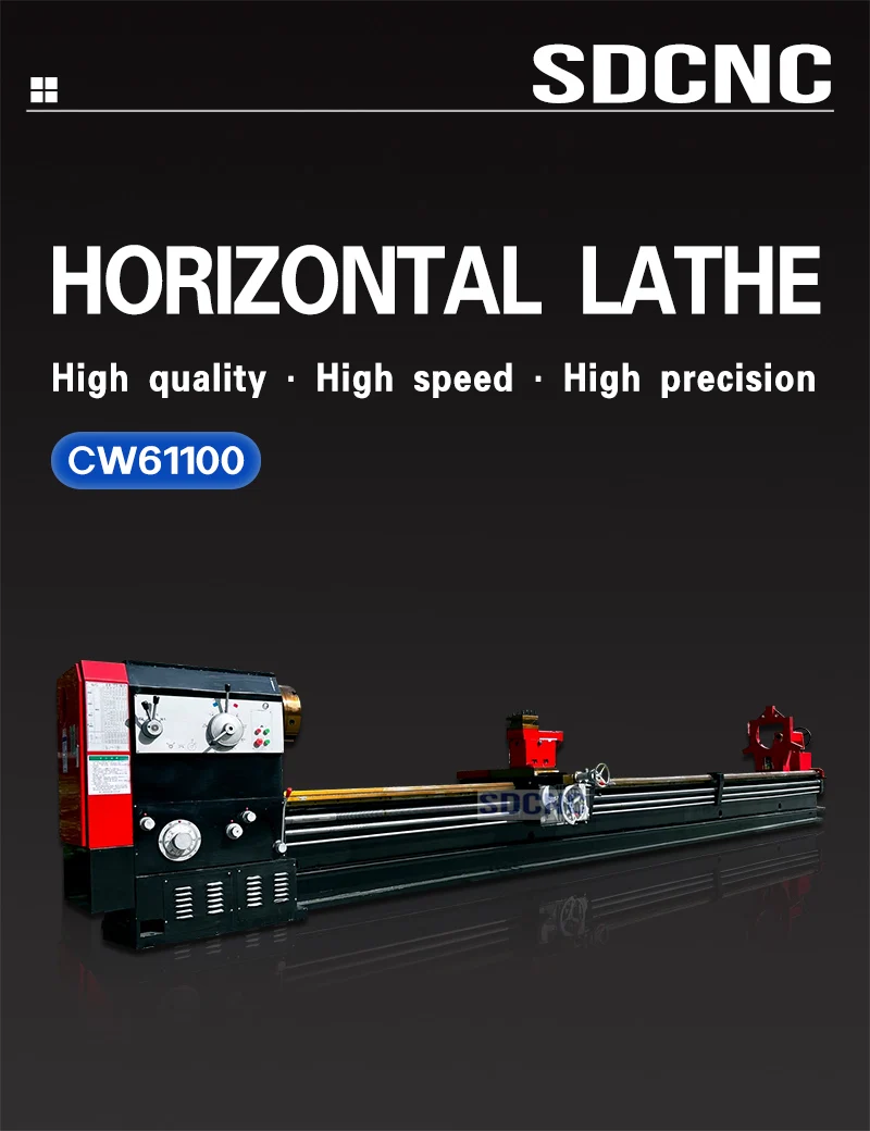 Ordinary Heavy Duty Horizontal Lathe Manual Lathe Machine for Metal CW61100 Widely Used High ...