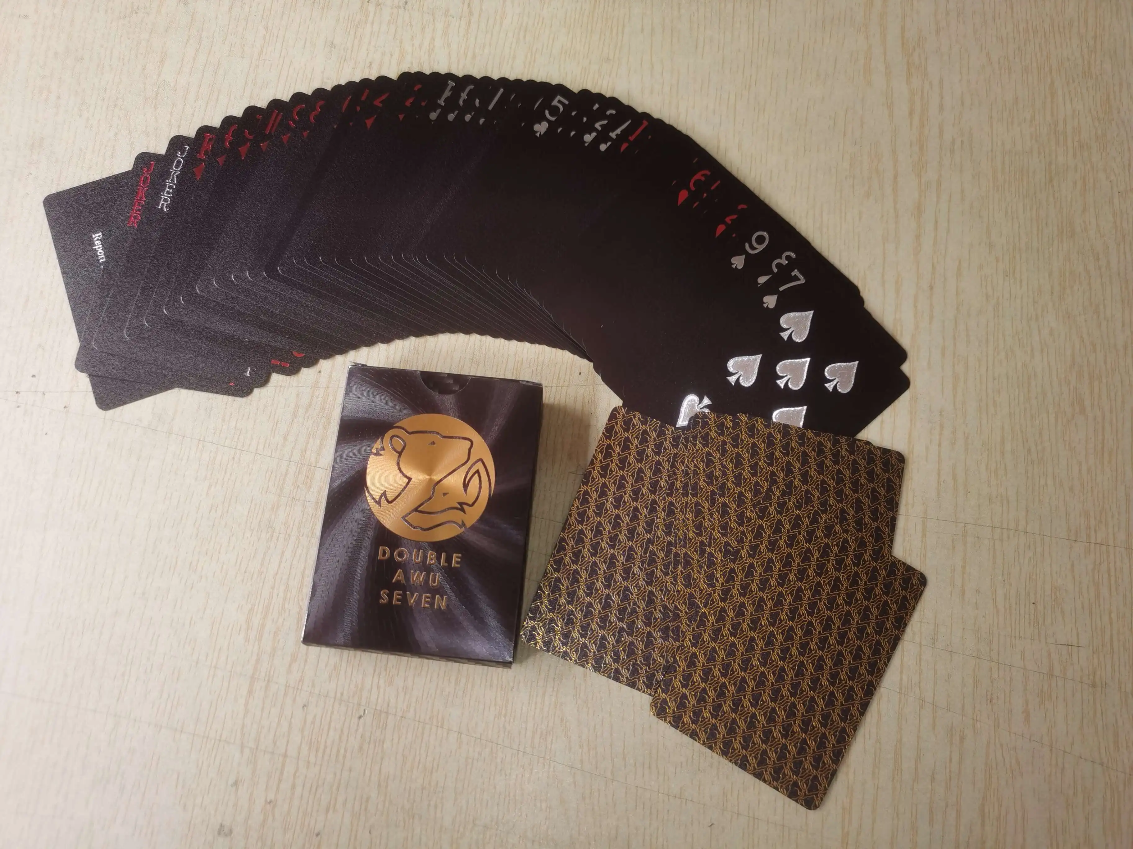 Personalized Pvc Plastic Waterproof Deck Poker Game Cards With Logo ...