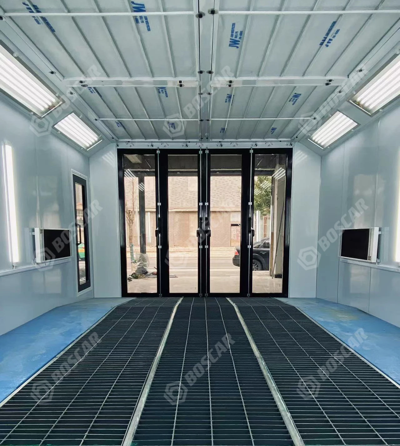 Luxury Spray Booth with Updated Wall Panel 7m/8m/9m Car Paint Room ...
