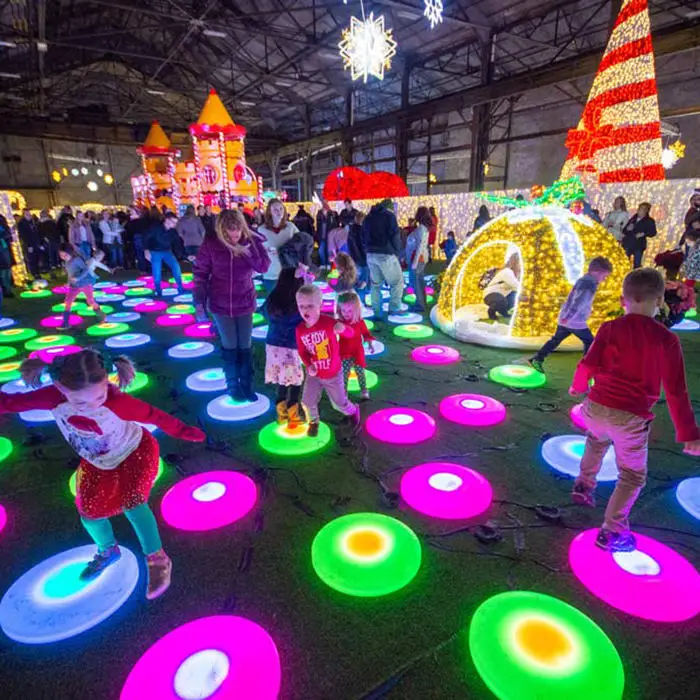 LED Dance Floor Tiles - Interactive 3D Stage Lighting, Rechargeable LED ...