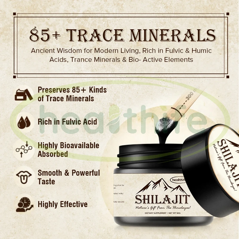 Healthife Himalayan Shilajit Extract Capsules,500mg/100servings/bottle ...
