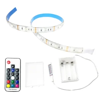 4.5v Battery Operated 50cm Rgb Led Strip Light Waterproof Craft Hobby ...