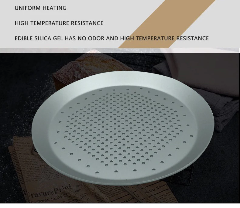 Stackable Commercial Pizza Bakeware Aluminium Metal Punched Perforated ...