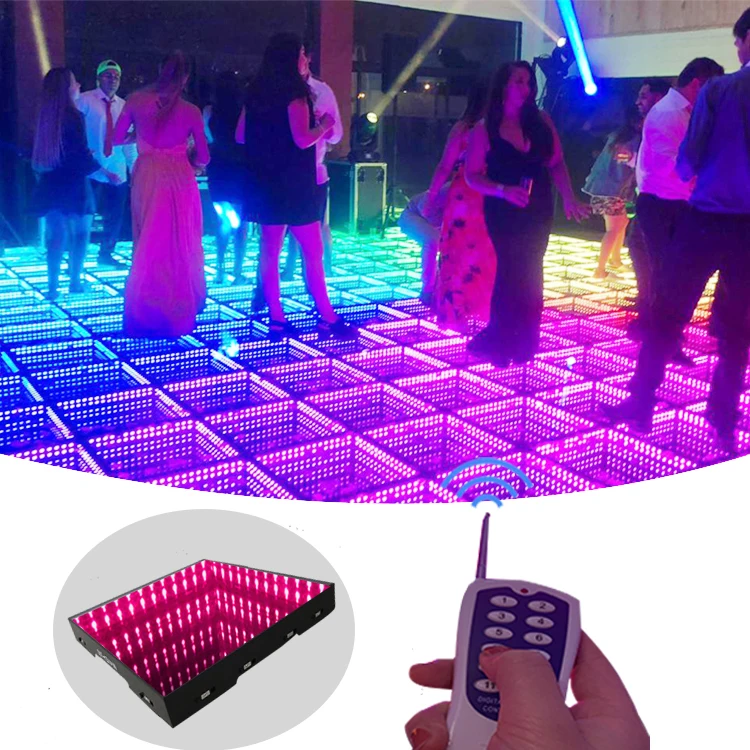 Wholesale price disco wireless 3d infinity mirror led dance floor ...