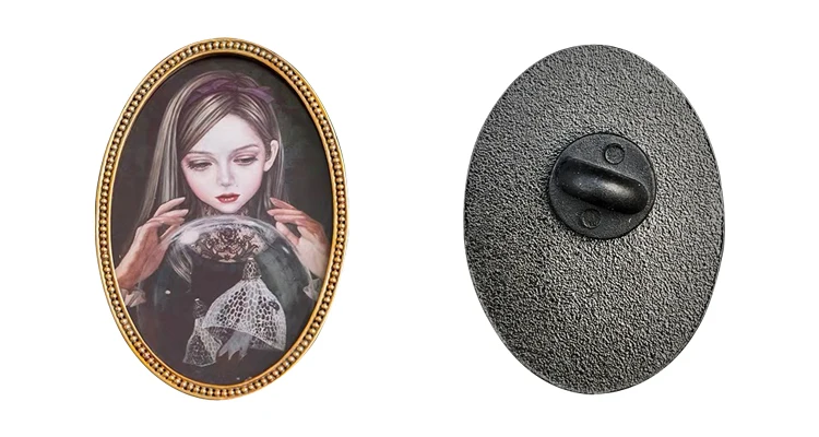 Lenticular Enamel Pin Custom Photo Anime 3d Lenticular Lapel Pin - Buy ...