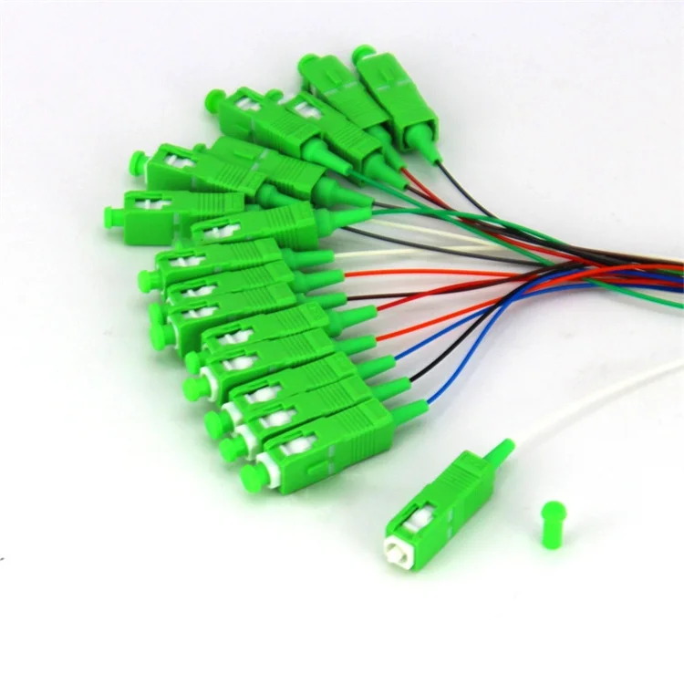 Fiber Optic Plc Splitter 0.9mm 1x8 Sc/apc Plc Splitter Steel Tube Fiber ...