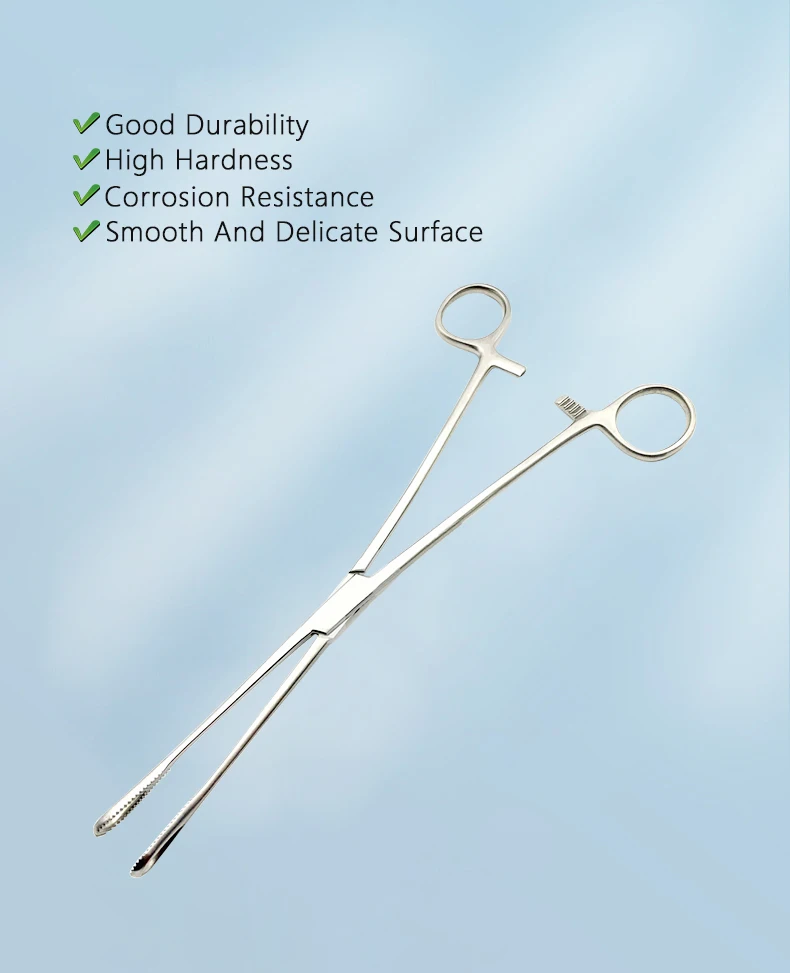 Medical Sponge Forceps Straight Stainless Steel Surgical Instruments ...