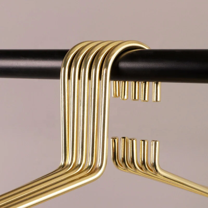 Heavy Duty Anti Theft Metal Steel Fancy Hanger Gold Store Hangers ...