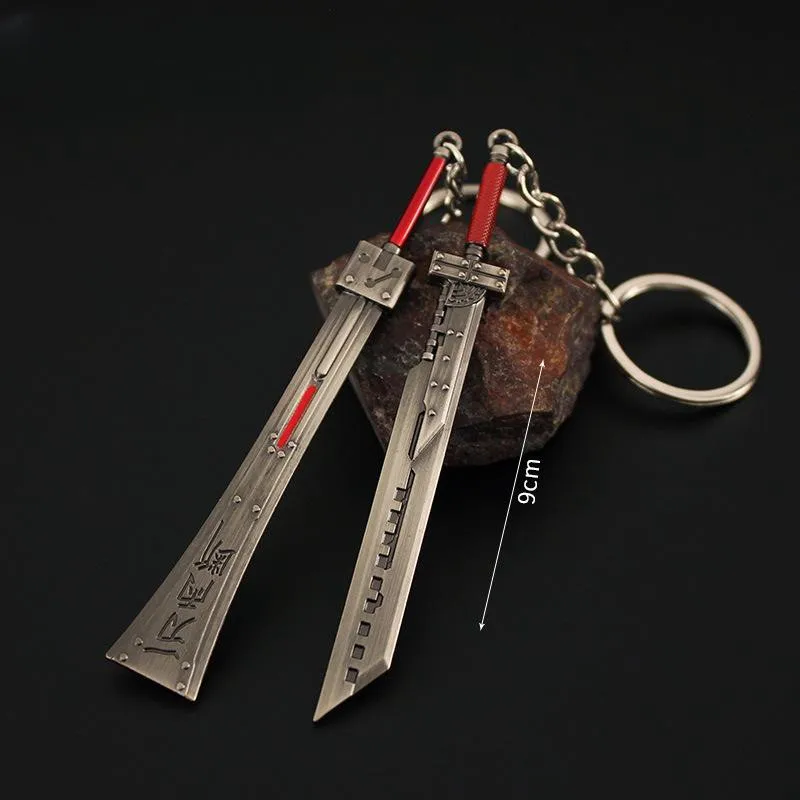 9cm Mini Game Final Fantasy Keychain - Metal Sword Model