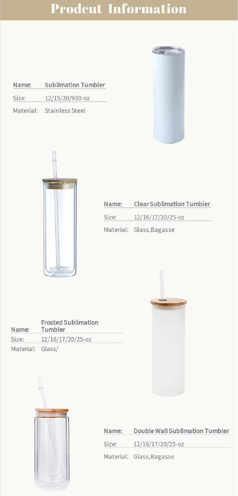 Round Large Storage Glass Storage Tank Dry Fruit Food Bottle Seal Bamboo Cover Custom L High ...