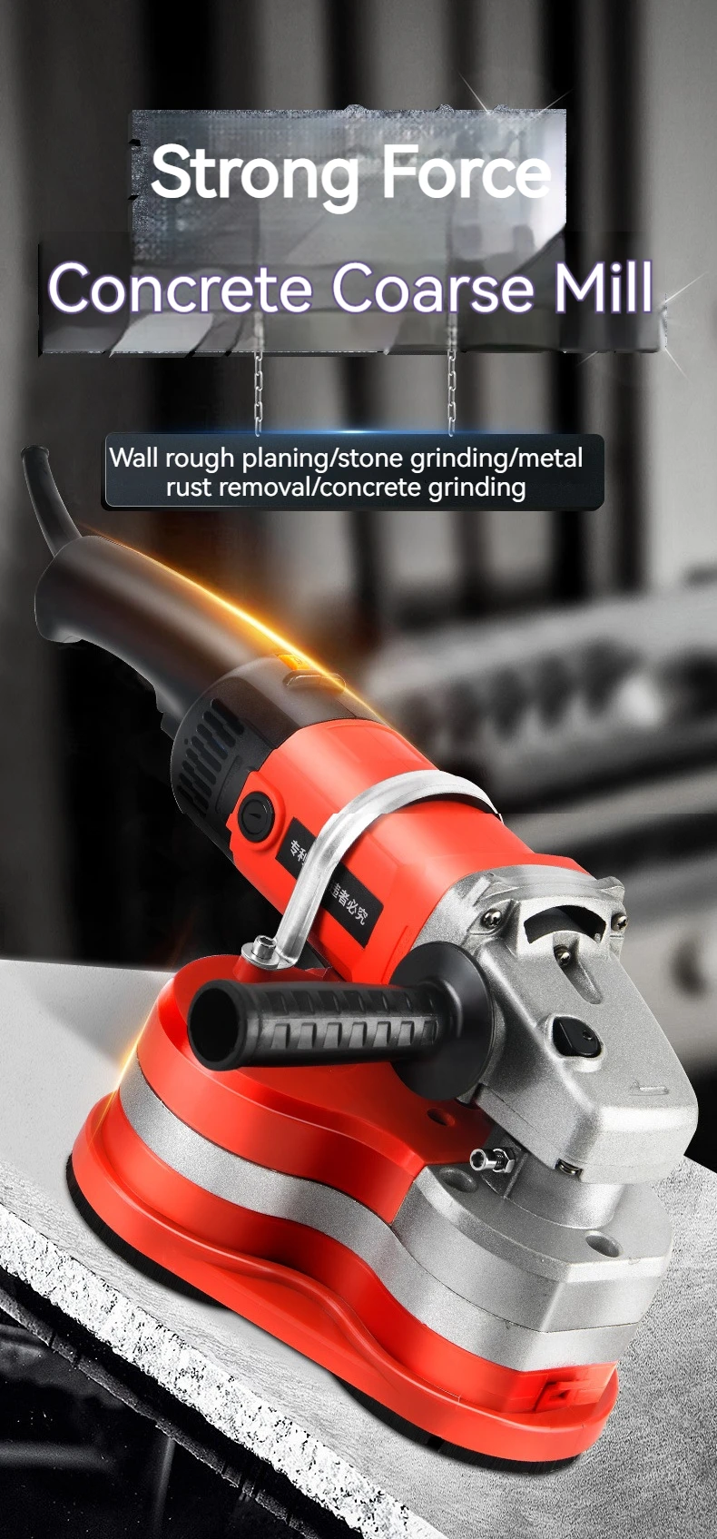 Hand Held Epoxy Floor Grinder - Efficient Concrete Grinding