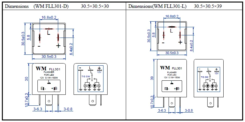 Auto LED Flasher 3 Pin 12v 24v - Reliable Turn Signal