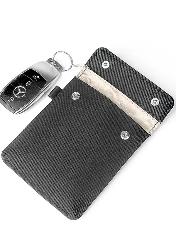 Signal Blocking Faraday Key Fob Case With Silent Pocket. - Buy Cell ...
