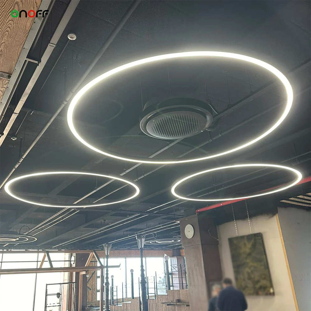 Modern ceiling light 55mm aluminum round led pendant lamp PC diffuser ...