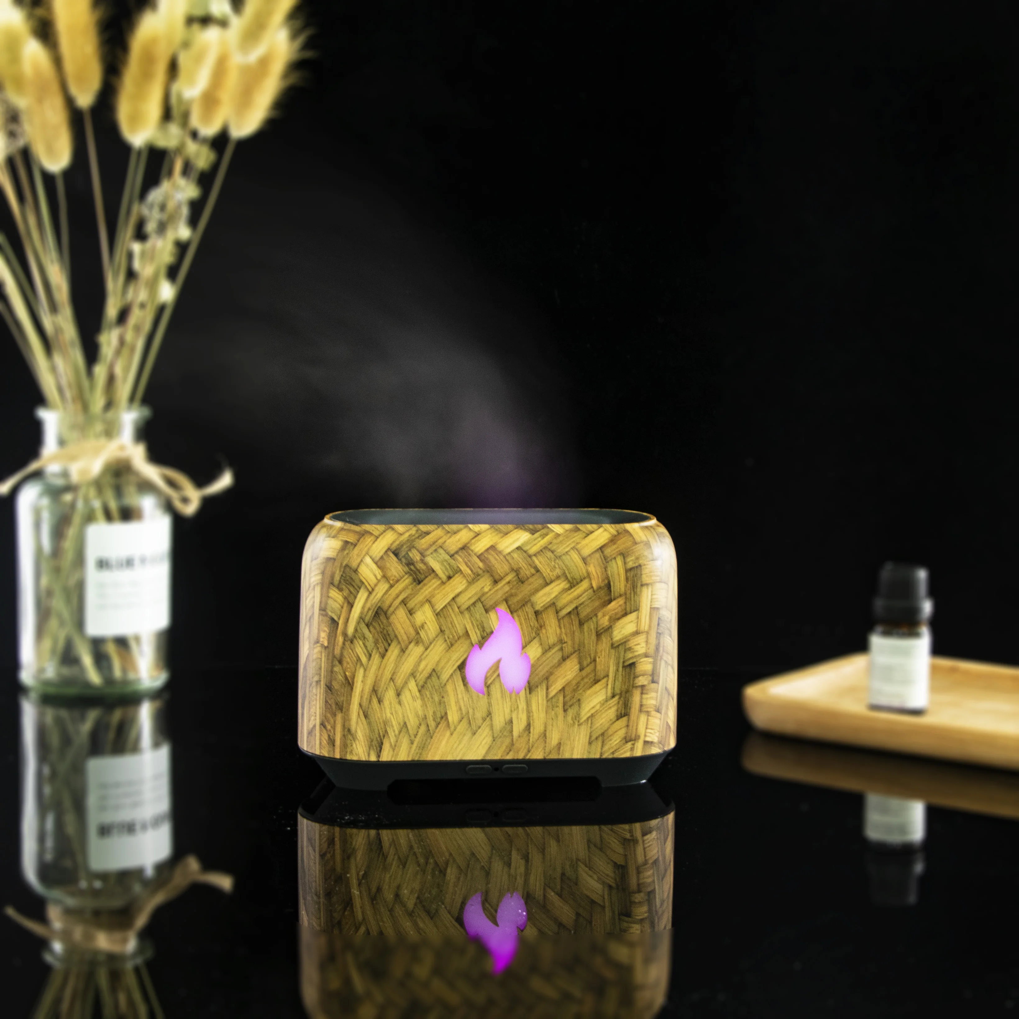 2023 Original Mini Diffuser Water Flame Ultrasonic Usb Diffuser 150ml ...