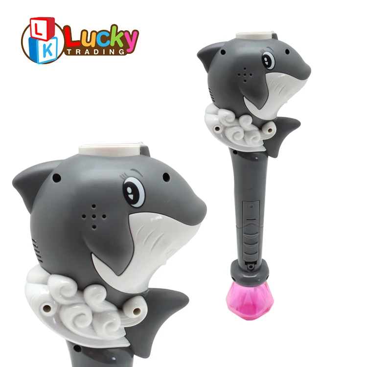 Shark Magic Wand Bubble Machine Toys And Handheld Bubbles Shooter Toy ...