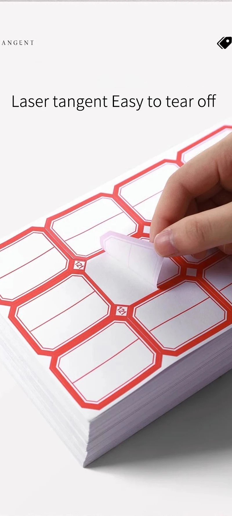 Blank Name Label Sticker Writable Sticker With Metallic Gold Border For ...