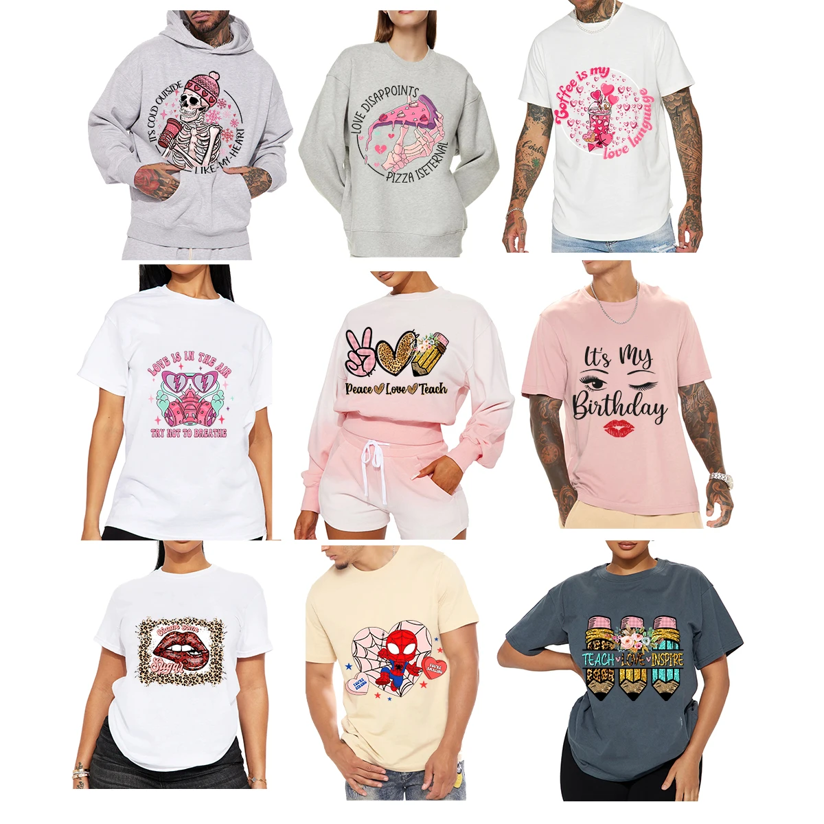 Custom Iron On Patches Heat Transfer Dtf Transfers Designs Ready To ...