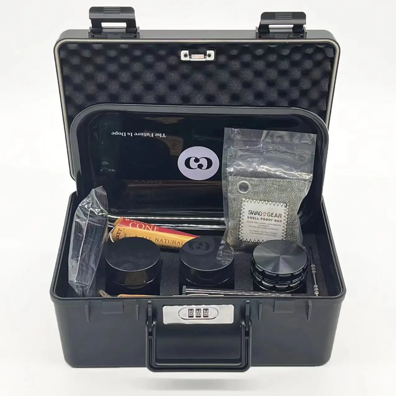 Smart Smoking Kit Custom Smoking Grinder Humidor Travel Plastic Smoking ...