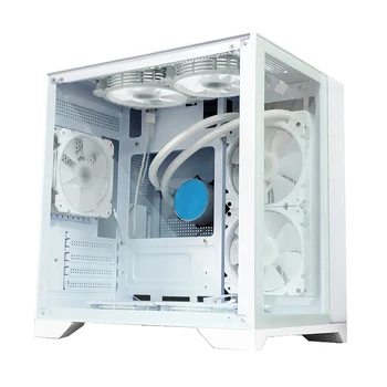 Manmu Custom Atx Computer Case Glass Panel Atx Towers & Cases White ...