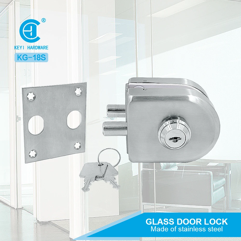 Frameless Sliding Glass Door Floor Mounted Door Locks With Stainless ...