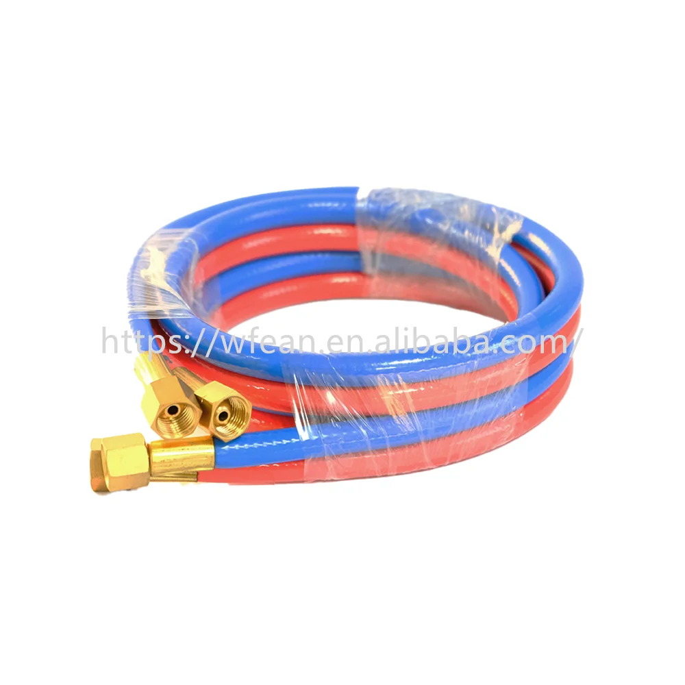 Flexible Blue Red High Pressure Twin Pvc Oxygen Acetylene Welding Hose ...
