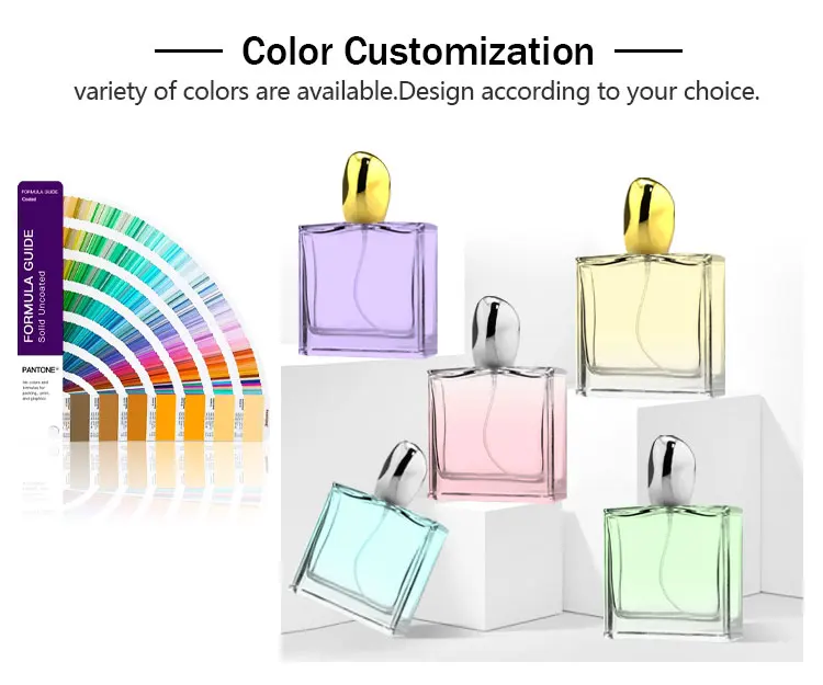 Elegant 110ml Glass Perfume Bottle - Unique Designer Shape