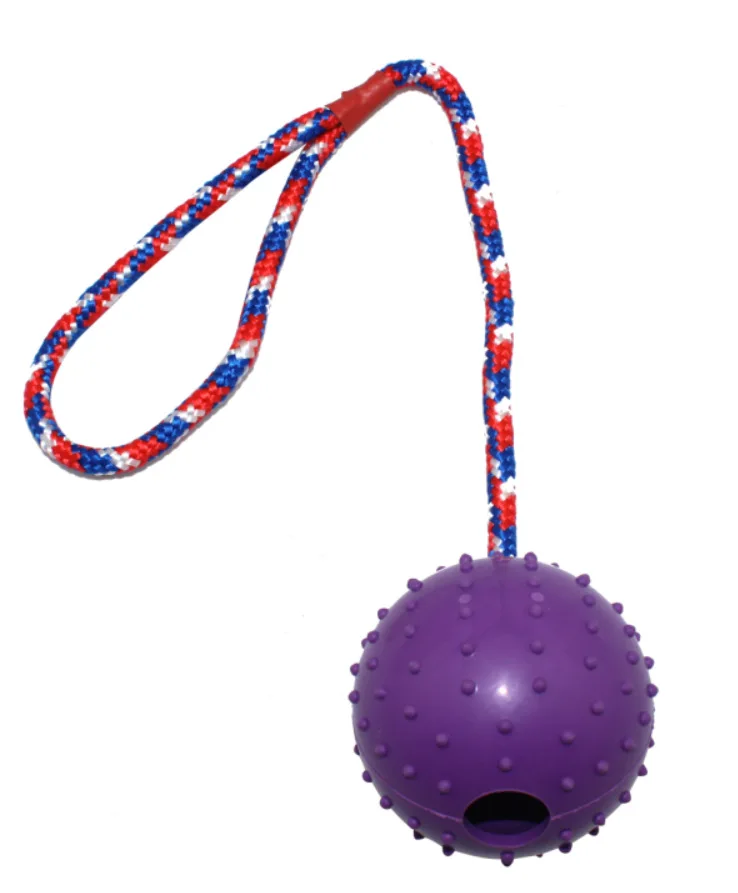 Durable Dog Training Ball On Rope Pet Chew Toy For Medium And Small ...