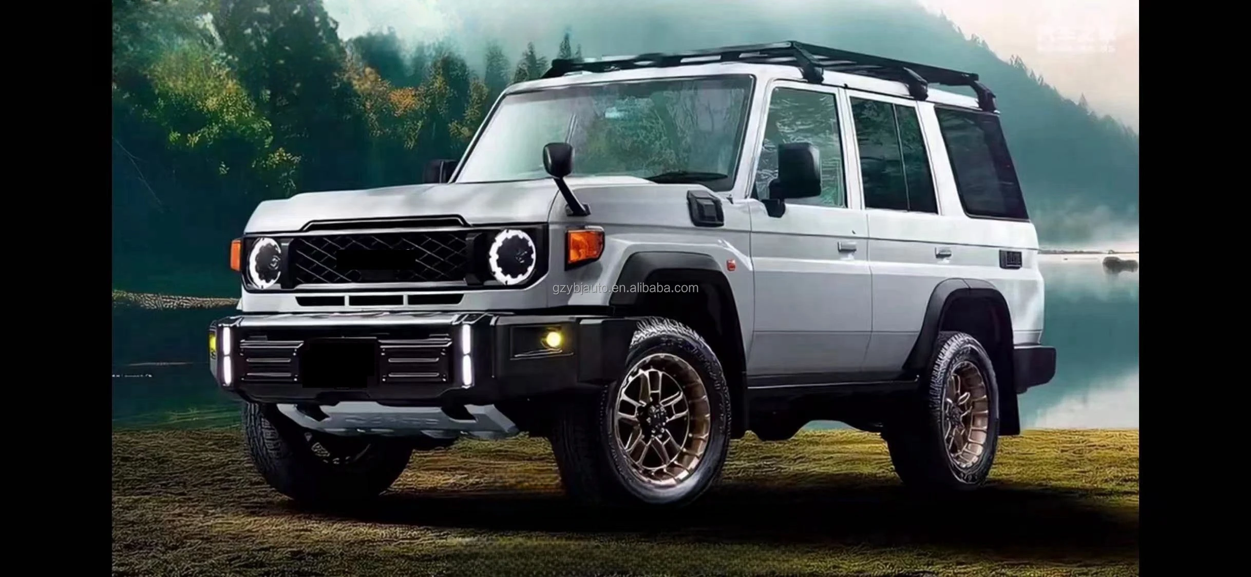 YBJ Exterior Engine down Cover for Land Cruiser LC79 FJ79