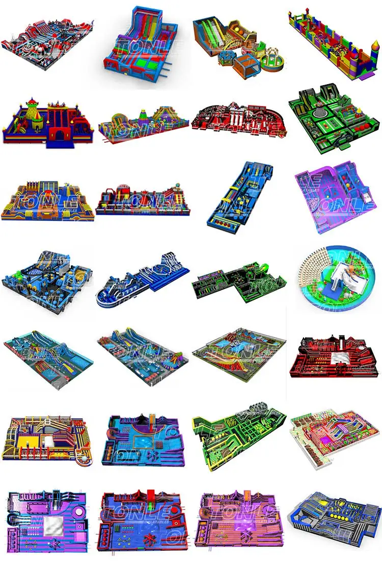 Custom Factory Inflatable Space Theme Park Games Inflatable Obstacle ...