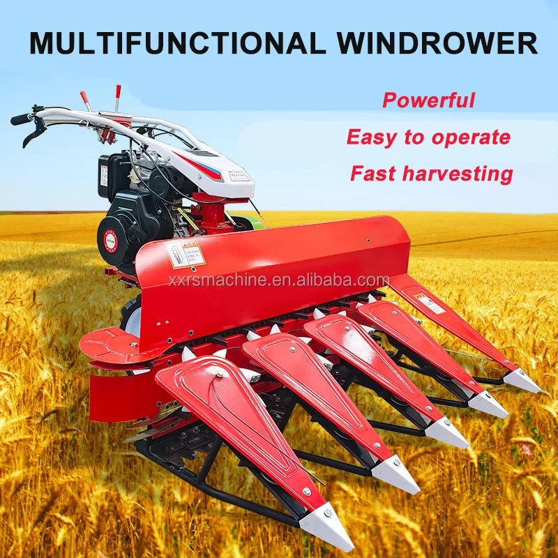 Soybean Pepper Alfalfa Reed Maize Mower Mini Rice Harvester Paddy ...