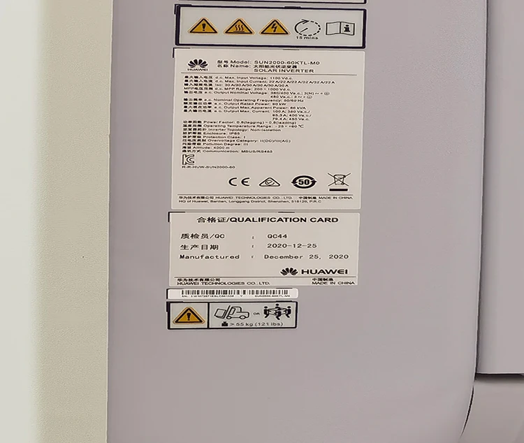 Huawei Sun2000-100ktl-m1 On Grid Solar Inverter 30kw 50kw 60kw 100kw ...