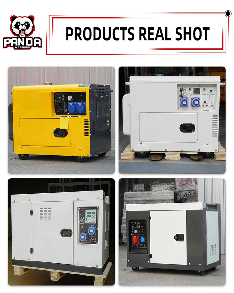 Closed Frame Design Three Total Single Phase Silent Diesel Generator ...