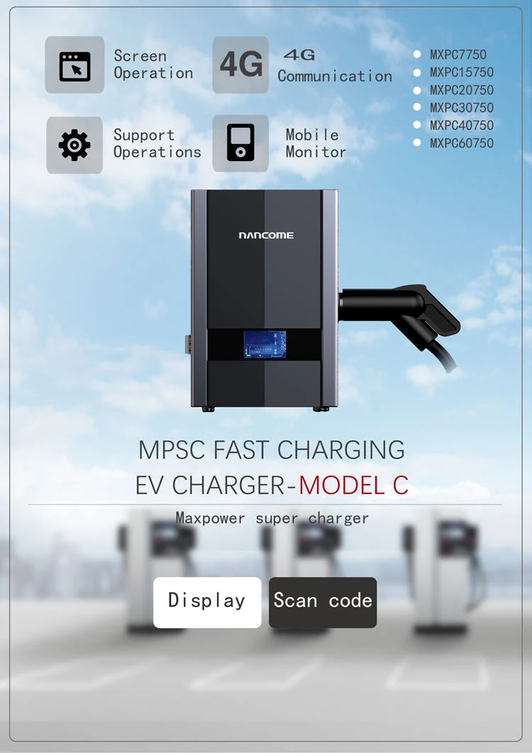 Single Gun 30kw 40kw Dc Ev Charger Electric Vehicle Level 3 Chargers ...