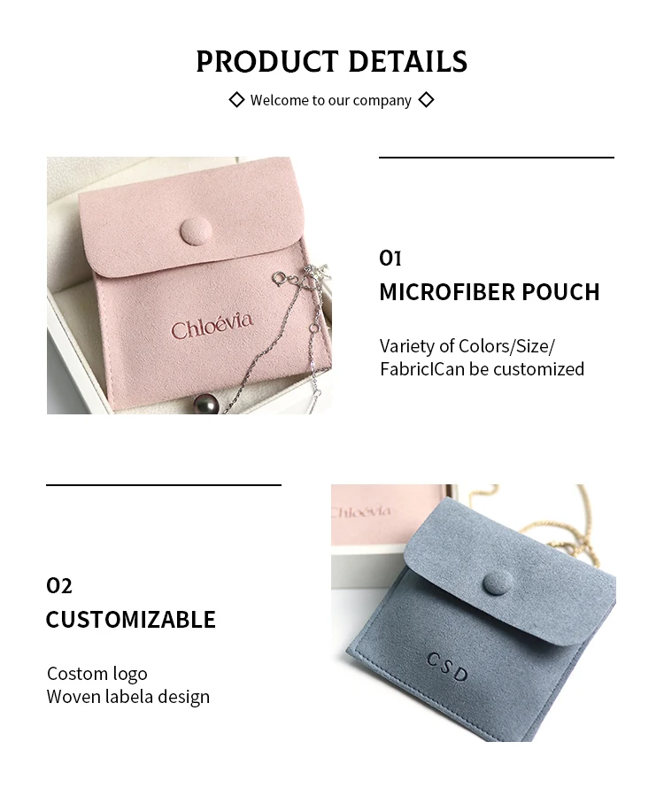 Waterproof Large Jewelry Envelope Package Pouch Microfiber Ziplock Bags ...