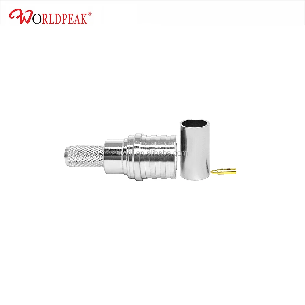 Qma Male Plug Crimp Copper Connector For Rg58 Low Loss Coaxial Coax ...