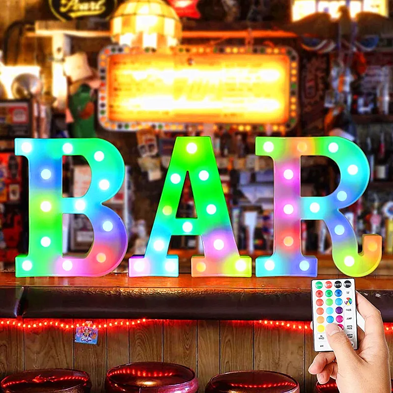 Best Quality Led Box Letter Sign Light Battery Operated Marquee Letter ...