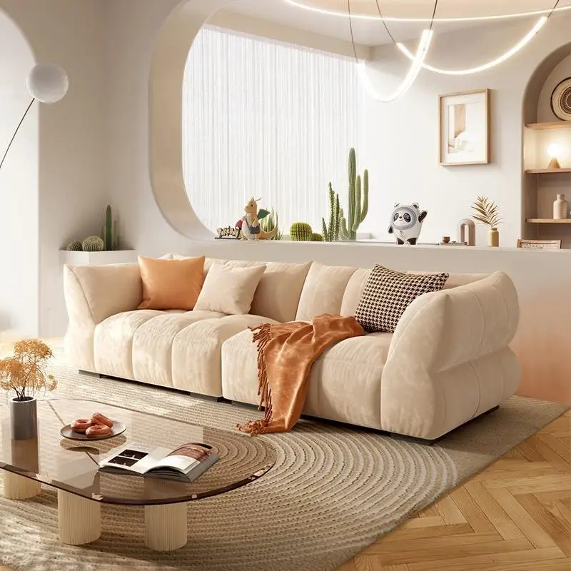 Luxury L Shape Sofa Pomelohome Fabric Restaurant Modern 1 Set Hotel ...