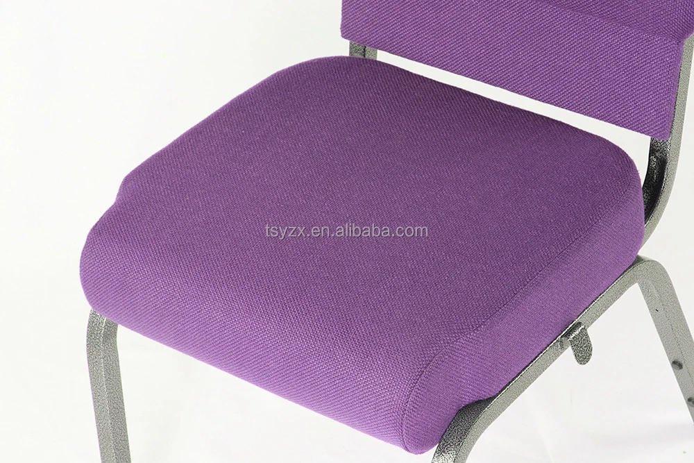 Wholesale Cheap Stackable Metal Interlocking Padded Church Chair - Buy Chapel Culture Purple ...