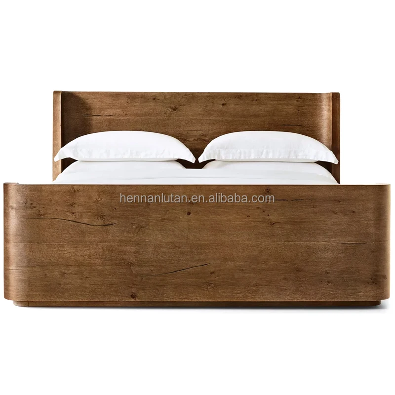 Solid Wood Bed - Modern Design for Living Room Furniture