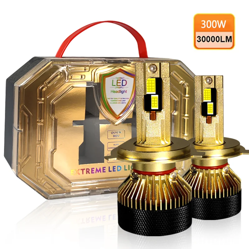 150w 40000 Lumens Led Headlights H4 9005 9006 Four Copper Tubes H8 H7 9005 9006 Car Auto Led 12v ...