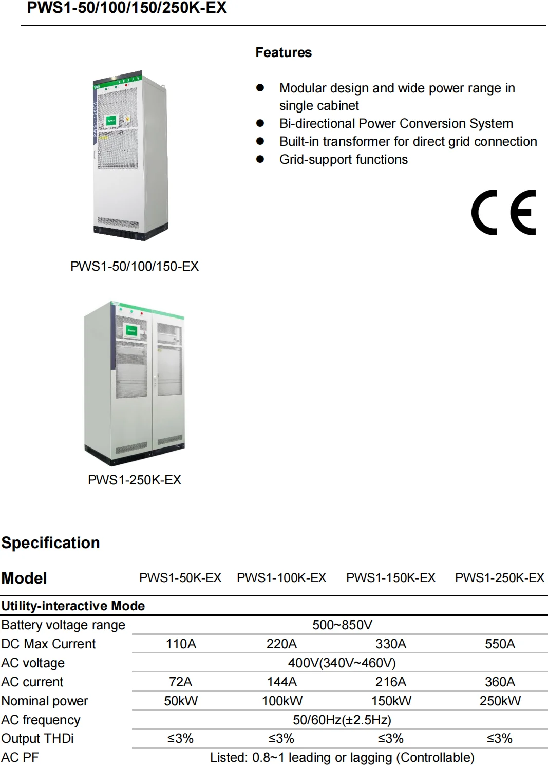 Hybrid Solar System Inverter - 50KW to 630KW Modular HPS DC/AC ...
