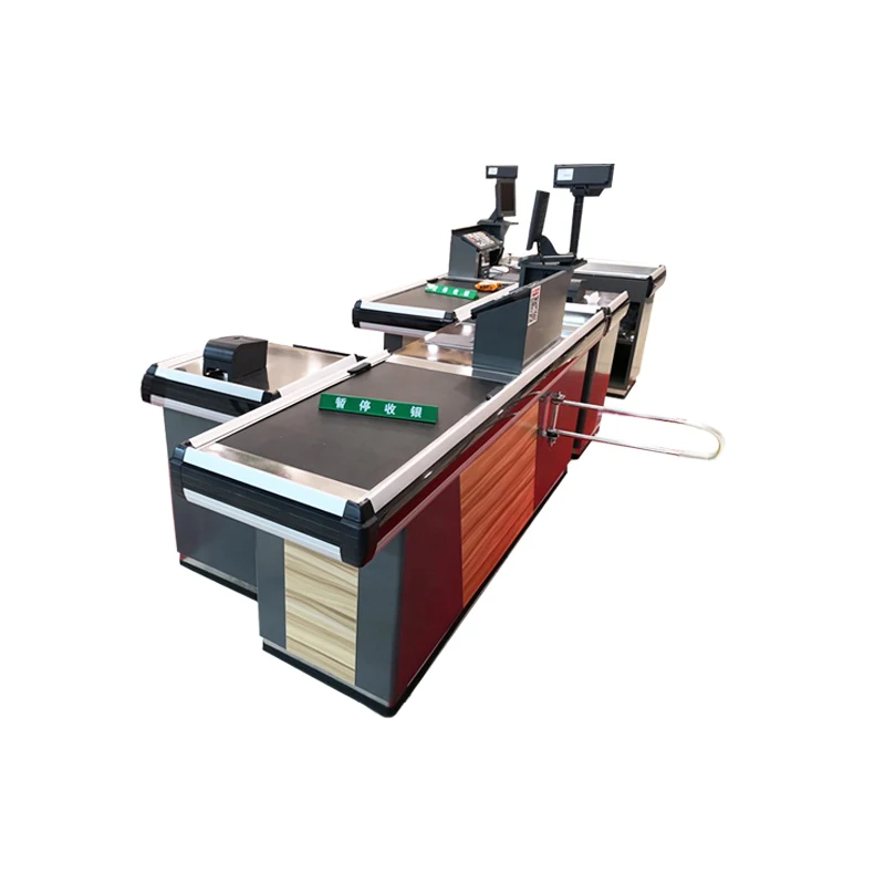 Factory Marble White Shopping Mall Electric Checkout Register Cash ...