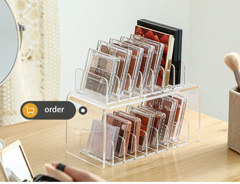SHIMOYAMA Acrylic Eye Shadow Divider Tray Holder Rack