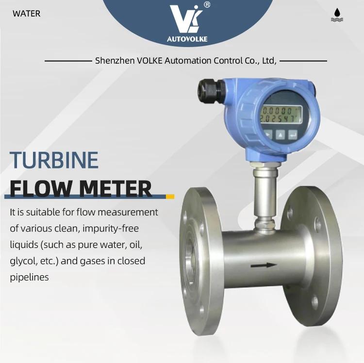 High Sanitary Digital 65 Turbine Flow Transmitter 4-20ma Meter Input ...