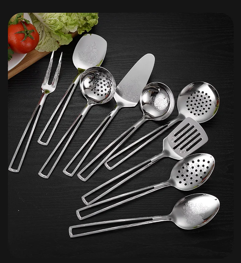 New Arrival Modern 6 Pieces Titanium Kitchenware Stainless Steel ...