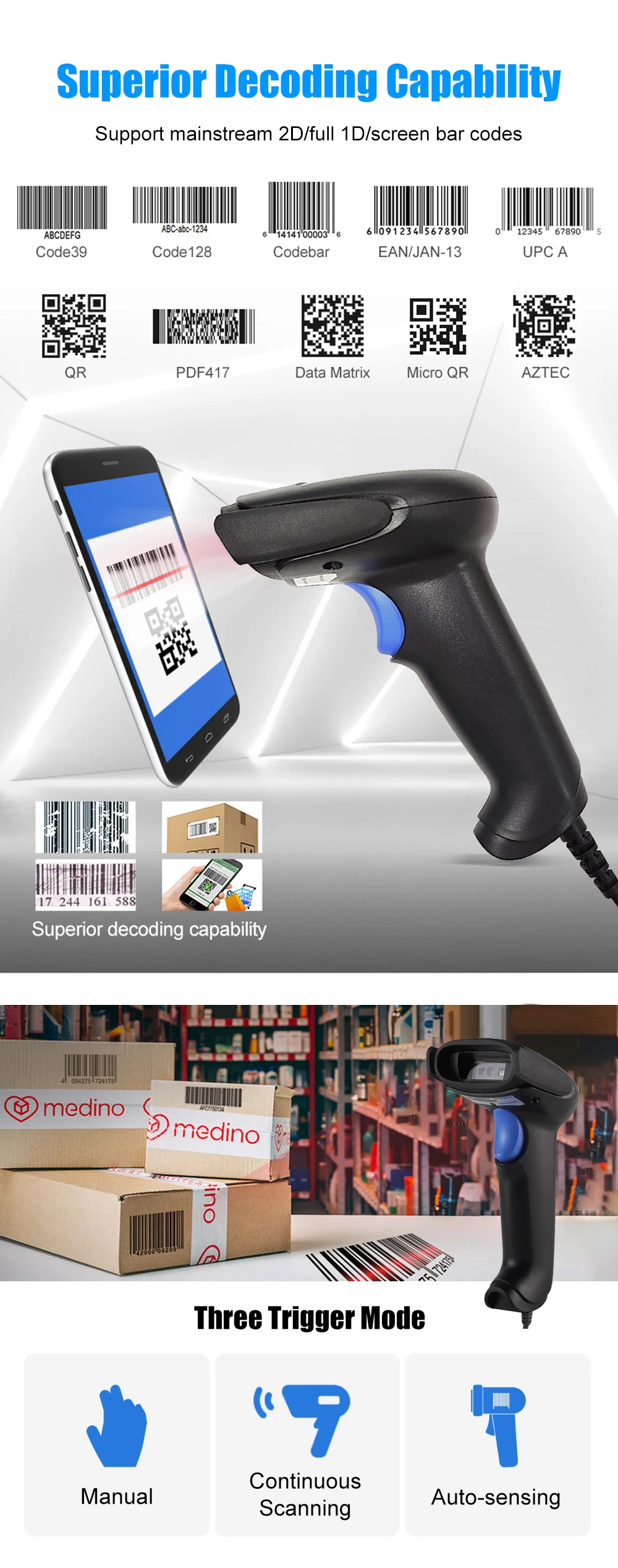 Ocom High Speed Inventory Warehouse Mobile Pos System